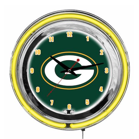 Green Bay Packers 14" Neon Clock