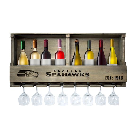 Seattle Seahawks Reclaimed Bar Rack