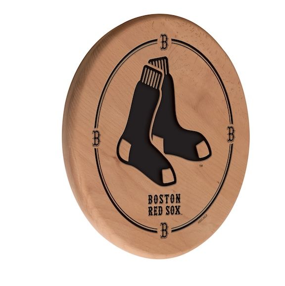 Boston Red Sox Laser Engraved Solid Wood Sign