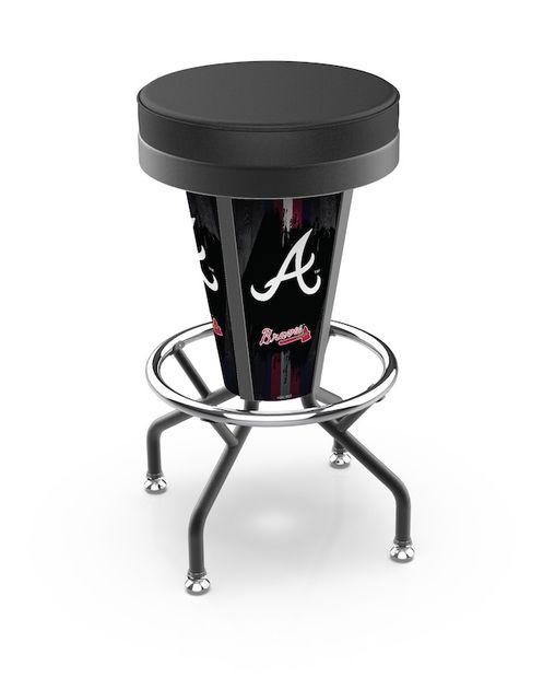 Atlanta Braves Lighted Bar Stool