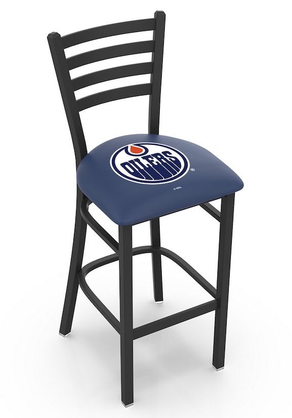Edmonton Oilers Logo Counter Stool