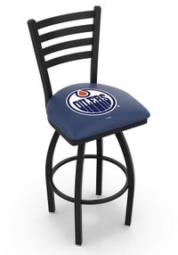 Edmonton Oilers Ladder Back Swivel Stool