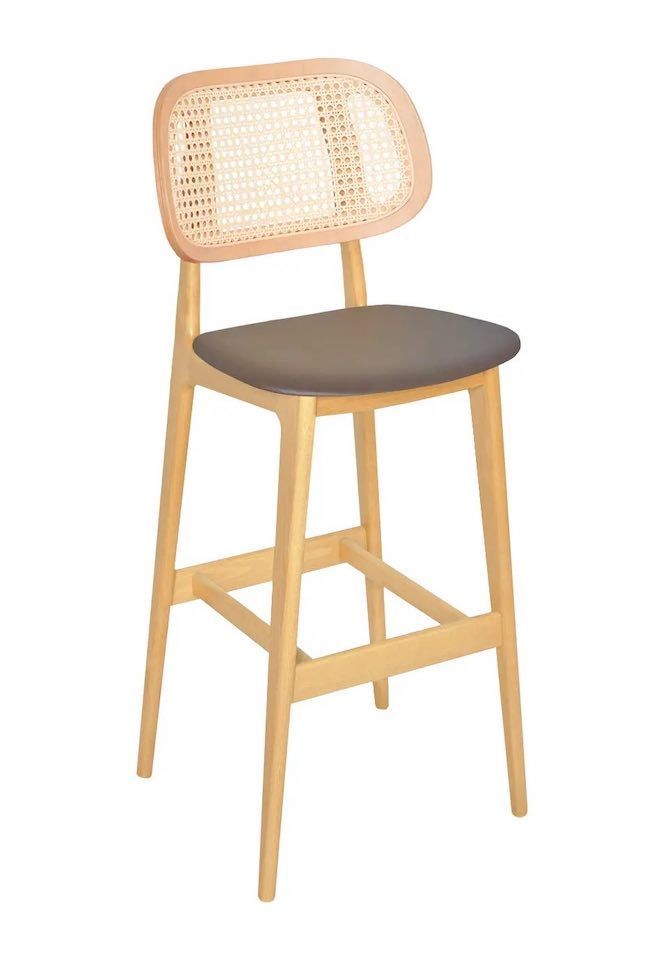 Emma Cane Back Wraparound Barstool