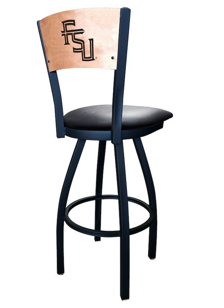 Florida State FSU Wood Back Swivel Stool