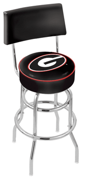 Georgia Logo Seatback Bar Stool