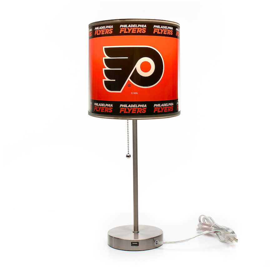 Philadelphia Flyers Chrome Table Lamp