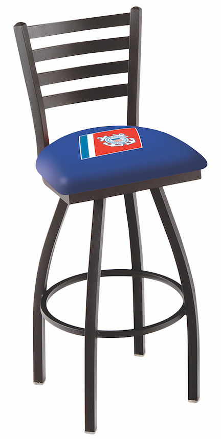 U.S. Coast Guard Ladder Back Swivel Stool
