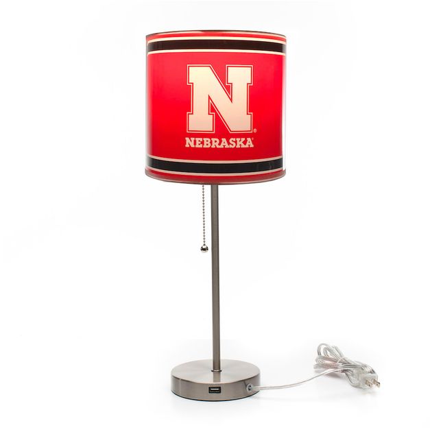 Nebraska Chrome Table Lamp
