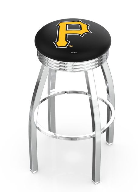 Pittsburgh Pirates Chrome Diner Swivel Stool