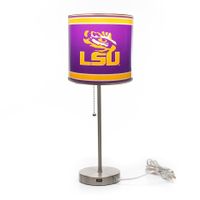 LSU Chrome Table Lamp