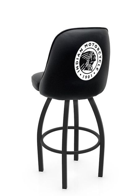 Indian Motorcycle Swivel Bucket Stool