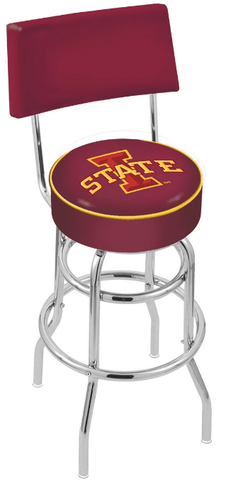 Iowa State Logo Seatback Bar Stool