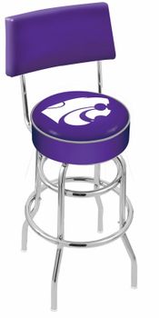 Kansas State Logo Seatback Bar Stool