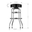 Las Vegas Raiders Logo Bar Stool