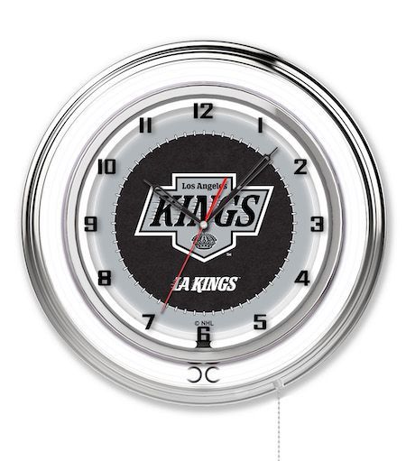 Los Angeles Kings Neon Clock 19"