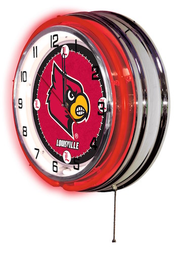Louisville Neon Clock 19"