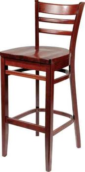 Mahogany Ladder Back Stool