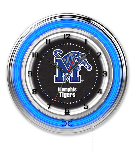 Memphis Neon Clock 19"