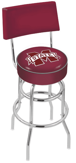 Mississippi State Logo Seatback Bar Stool