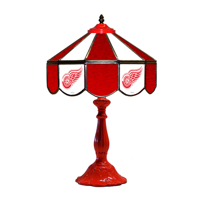 Detroit Red Wings 21" Glass Table Lamp