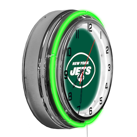 New York Jets 18" Neon Clock