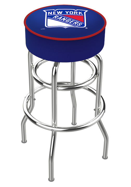 New York Rangers Logo Bar Stool