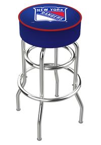 New York Rangers Logo Bar Stool