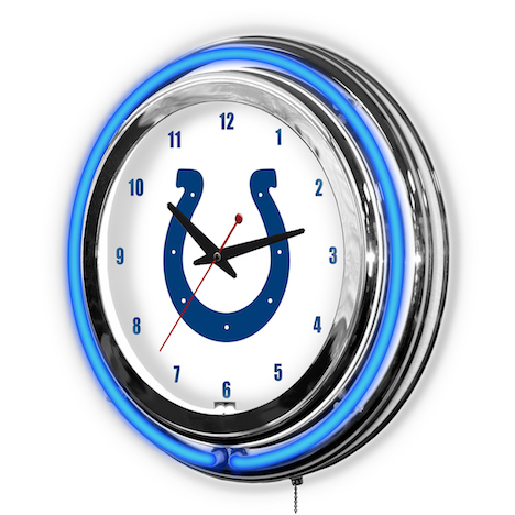 Indianapolis Colts 14" Neon Clock