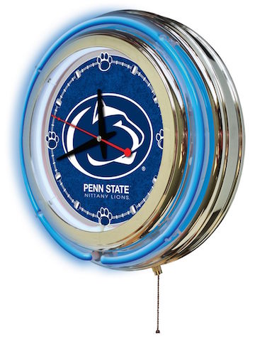 Penn State Neon Clock 15"