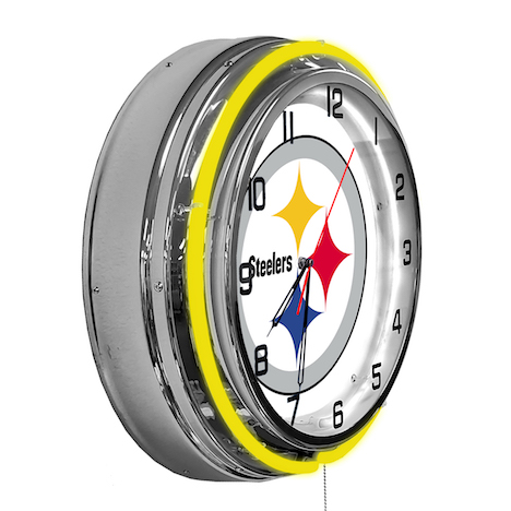 Pittsburgh Steelers 18" Neon Clock