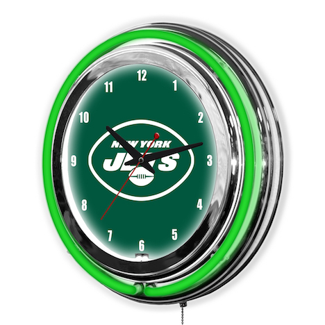 New York Jets 14" Neon Clock