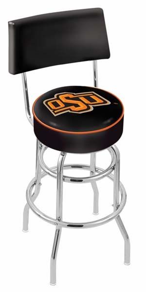Oklahoma State Seatback Bar Stool