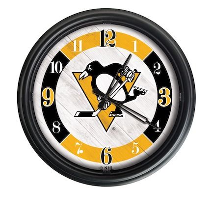 Pittsburgh Penguins Outdoor LED Clock