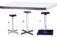 Rectangular Diner Booth Table