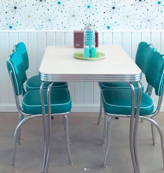 Rectangular Retro Diner Table