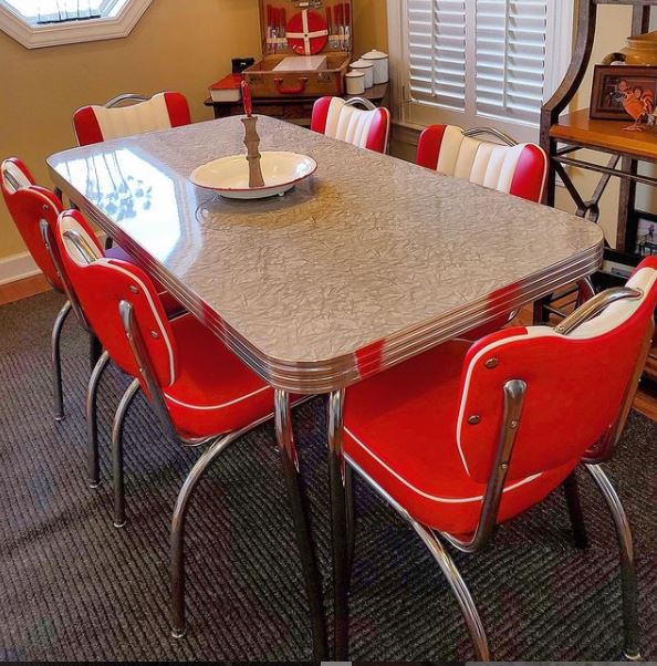 Rectangular Retro Diner Table