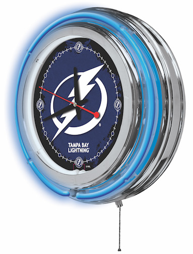 Tampa Bay Lightning Neon Clock 15"
