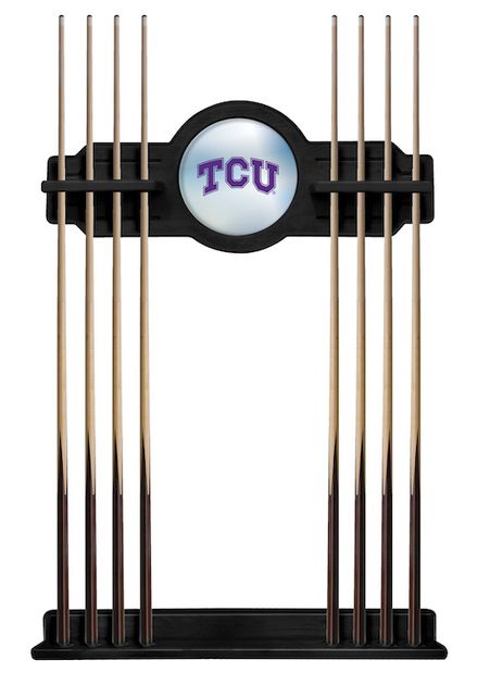 Texas Christian Pool Cue Rack