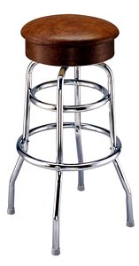 Traditional Spring Cushioned Bar Stool