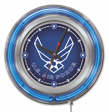 U.S. Air Force Neon Clock 15" 1