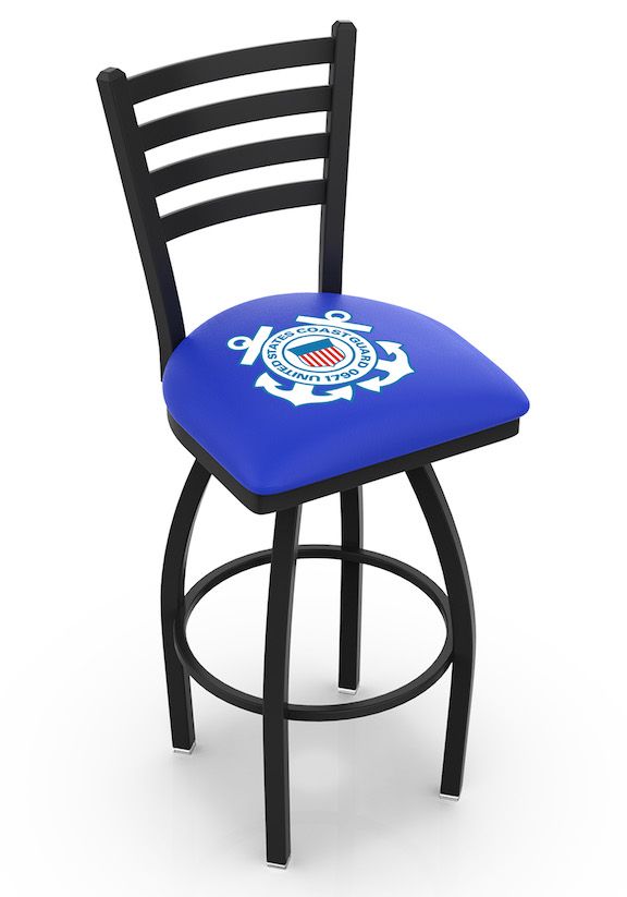 U.S. Coast Guard Ladder Back Swivel Stool