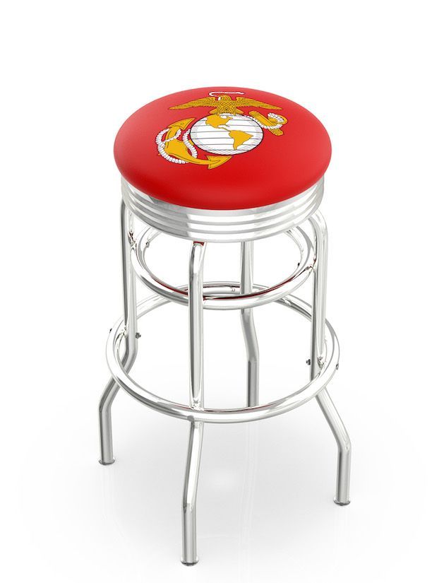 U.S. Marine Corps Diner Bar Stool R/Y