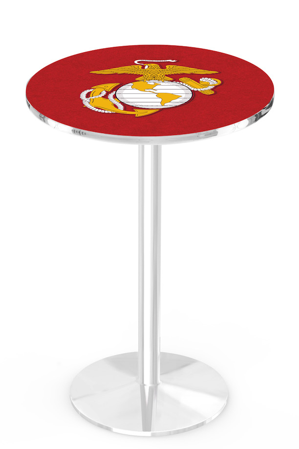U.S. Marine Corps Pub Table Red/Yellow