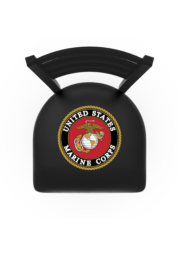 U.S. Marine Ladder Back Swivel Stool