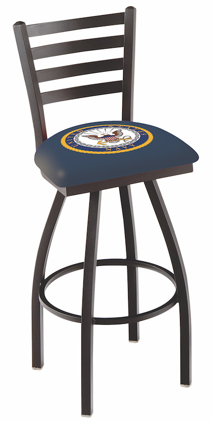 U.S. Navy Ladder Back Swivel Stool