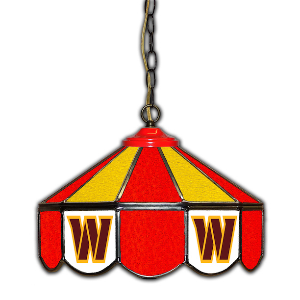 Washington Commanders 14" Stained Glass Pub Light