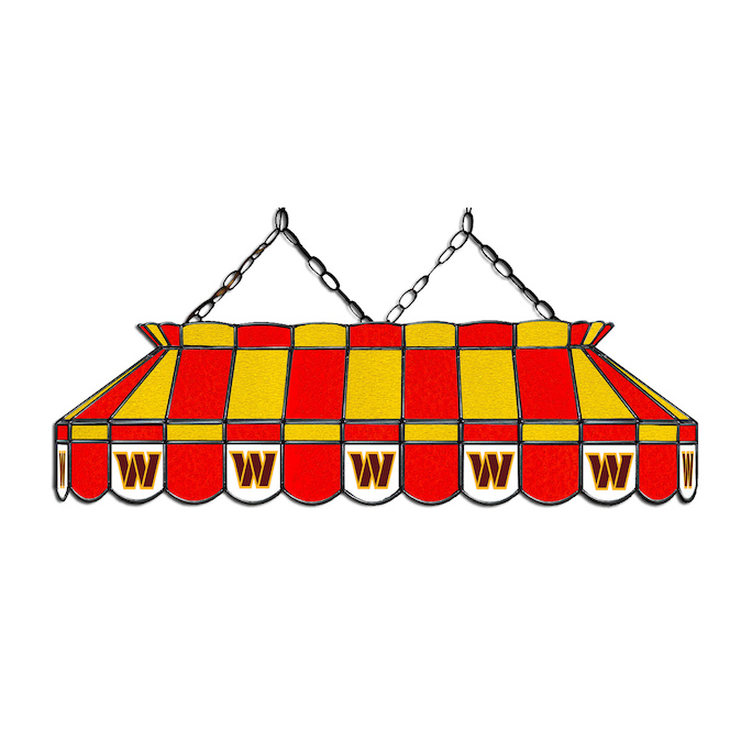 Washington Commanders 40" Stained Glass Billiard Lamp