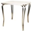 White Square Retro Diner Table