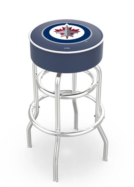 Winnipeg Jets Cushion Bar Stool