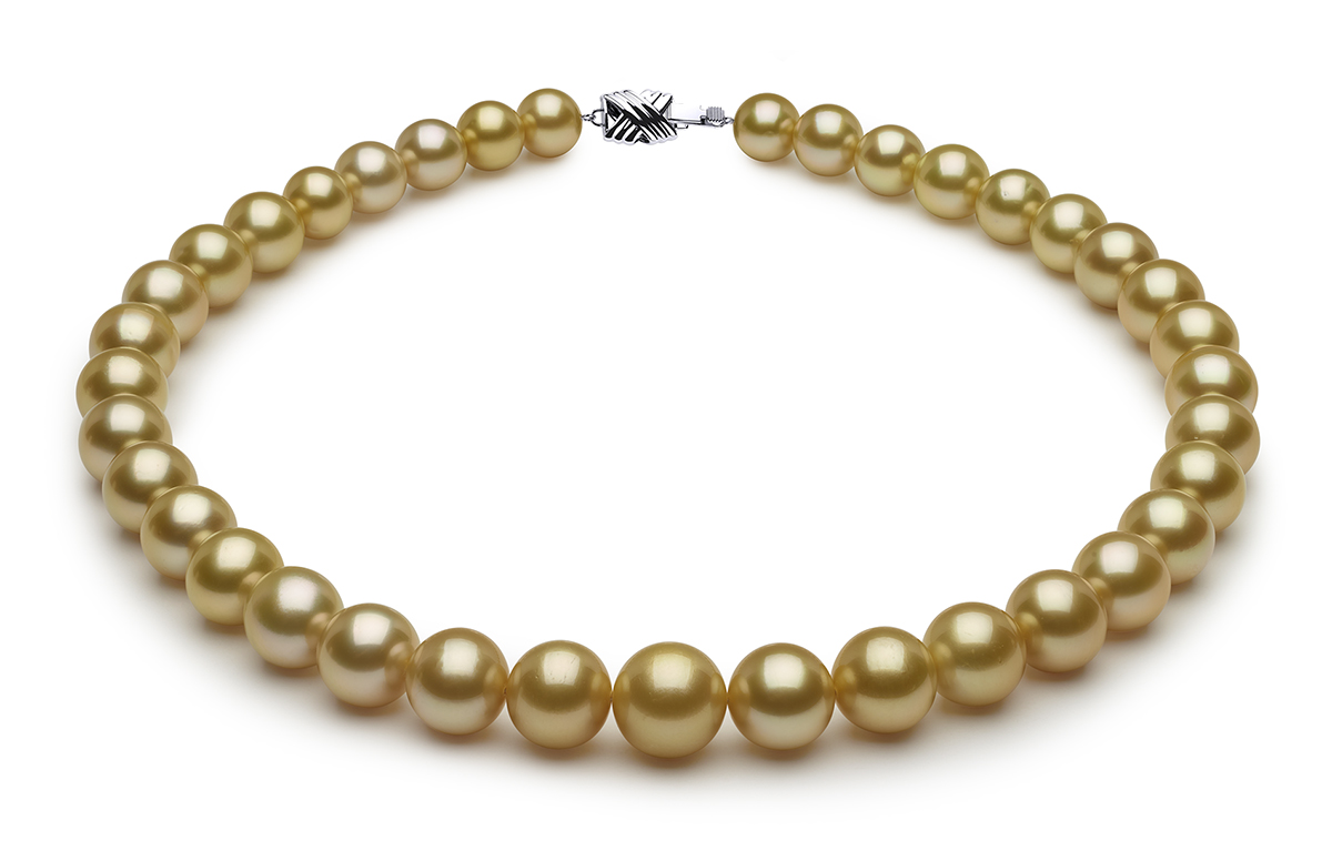 10.1 x 13.9mm Golden Pearl Necklace Serial Number | s8-dr01251lg-b10 ...